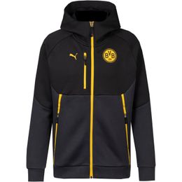 Puma Borussia Dortmund Sweatjacke Herren - schwarz - Gr. S - Baumwolle/Polyester