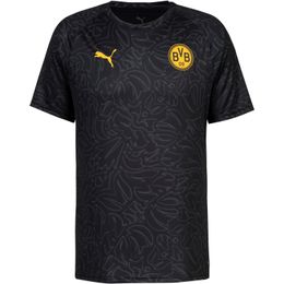 Puma Borussia Dortmund Funktionsshirt Herren - schwarz - Gr. XL - Polyester