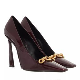 SAINT LAURENT Pumps & High Heels - Silvana Patent Leather Pumps - Gr. 39,5 (EU) - in Rot - f&uuml;r Damen