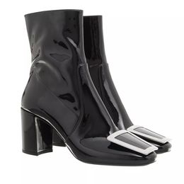 SAINT LAURENT Stiefel & Boots - Maxine Booties Patent Leather - Gr. 39 (EU) - in Schwarz - f&uuml;r Damen