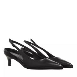 Calvin Klein Pumps & High Heels - Heel Slingback Pump 50 Lth - Gr. 38 (EU) - in Schwarz - f&uuml;r Damen
