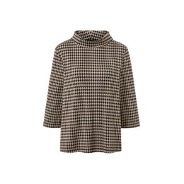 Tchibo - Sweatshirt mit 3/4-Arm - Damen - Gr. XL - schwarz/jacquard