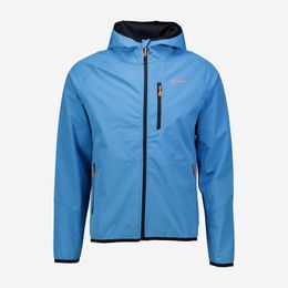 Hellblaue Softshell-Jacke