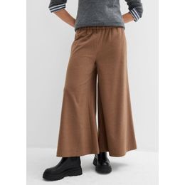 bonprix Culotte in Wolloptik, braun, Viskose