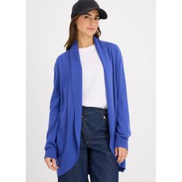 bonprix Feinstrickjacke, blau, mit Baumwolle