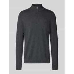 Selected Homme Regular Fit Troyer aus reiner Baumwolle Modell 'BERG'