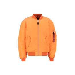 Bomberjacke Alpha Industries "MA-1 CS", Herren, Gr. 3XL, orange (tangerine), Obermaterial: 100% Nylon, Futter: 100% Nylon, Füllung: 100% Polyester, Jacken
