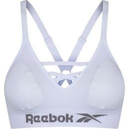 Bügelloser BH Reebok ""Maryna"", Damen, Gr. L, N-Gr, weiß, Obermaterial: 74% Polyamid, 26% Elasthan, unifarben, Sportlich, BHs, mit herausnehmbaren Polstern, nahtlos