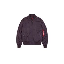 Bomberjacke Alpha Industries "MA-1 TT Light", Herren, Gr. L, lila (plum), Obermaterial: 100% Nylon, Futter: 100% Nylon, Jacken