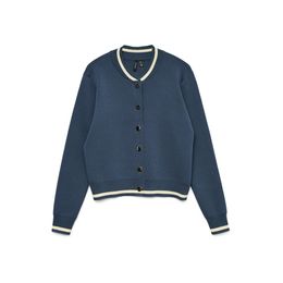 V&eacute;ro Moda Vero Moda Strickjacke 'VMEVELIJN' Damen Gr&ouml;&szlig;e XS navy / wei&szlig;
