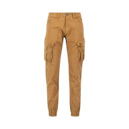 Cargohose Alpha Industries "Spy Pant", Herren, Gr. 32, Normalgrößen, grün (khaki), Obermaterial: 98% Baumwolle, 2% Elastan; Futter: 100% Baumwolle, Hosen Cargohose