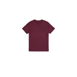 T-Shirt Alpha Industries "Backprint T-Shirt", Herren, Gr. L, schwarz cherry, Obermaterial: 100% Baumwolle, Shirts T-Shirt
