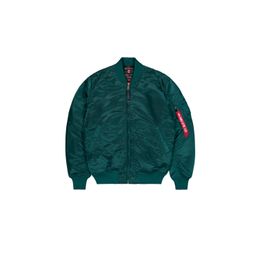 Bomberjacke Alpha Industries "MA-1 VF 59 Long", Herren, Gr. L, grün (force grün), Obermaterial: 100% Nylon, Futter: 100% Nylon, Füllung: 100% Polyester, Jacken