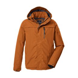 G.I.G.A. by Killtec Funktionsjacke "GW 39 MN JCKT", Herren, Gr. L, rostbraun, Oberstoff: 88% Polyester, 12% Baumwolle, Futter: 100% Polyester (recycelt), Füllung: 100% Polyester, G.I.G.A. DX BY KILLTEC, Jacken, Wasserdichte, atmungsaktive Winterjacke mit verstellbarer Kapuze