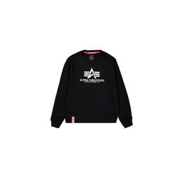 Sweater Alpha Industries "Basic Sweatshirt BL", Herren, Gr. XXL, schwarz, Obermaterial: 80% Baumwolle, 20% Polyester, regular fit, Sweatshirts Sweater