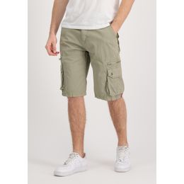 Shorts Alpha Industries "Alpha Short", Herren, Gr. 30, Normalgr&ouml;&szlig;en, beige (vintage sand), Obermaterial: 100% Baumwolle, Hosen Shorts
