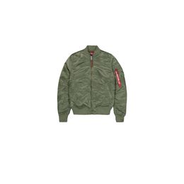 Bomberjacke Alpha Industries "MA-1 VF Vintage Fit 59 W", Damen, Gr. S, gr&uuml;n (sage, gr&uuml;n), Obermaterial: 100% Nylon; Futter: 100% Nylon; F&uuml;llung: 100% Polyester, Jacken Bomberjacke