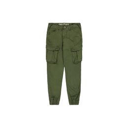Cargohose Alpha Industries "Spy Pant", Damen, Gr. 31, Normalgr&ouml;&szlig;en, gr&uuml;n (schwarz olive), Obermaterial: 98% Baumwolle, 2% Elastan; Futter: 100% Baumwolle, Hosen Cargohose