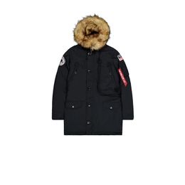 Winterjacke Alpha Industries "Polar Jacket W", Damen, Gr. M, schwarz, Obermaterial: 53% Nylon, 47% Polyester; Futter: 100% Nylon; F&uuml;llung: 100% Polyester, Jacken Winterjacke