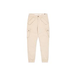Cargohose Alpha Industries "Combat Pant", Damen, Gr. 32, Normalgrößen, weiß (vintage weiß), Obermaterial: 98% Baumwolle, 2% Elastan; Futter: 100% Baumwolle, Hosen Cargohose