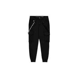 Cargohose Alpha Industries "Utility Pant", Herren, Gr. 30, Normalgr&ouml;&szlig;en, schwarz, Obermaterial: 98% Baumwolle, 2% Elastan; Futter: 100% Baumwolle, Hosen Cargohose