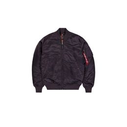 Bomberjacke Alpha Industries "MA-1 VF 59 Long", Herren, Gr. L, lila (plum), Obermaterial: 100% Nylon, Futter: 100% Nylon, Füllung: 100% Polyester, Jacken