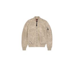 Bomberjacke Alpha Industries "MA-1 VF Light W", Damen, Gr. XS, beige (vintage sand), Obermaterial: 100% Nylon, Futter: 100% Nylon, Jacken Bomberjacke