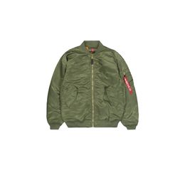 Bomberjacke Alpha Industries "MA-1 Core W", Damen, Gr. XS/S, grün (sage, grün), Obermaterial: 100% Nylon, Futter: 100% Nylon, Füllung: 100% Polyester, Jacken