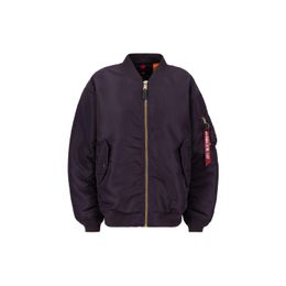 Bomberjacke Alpha Industries "MA-1 Core W", Damen, Gr. XS/S, lila (plum), Obermaterial: 100% Nylon; Futter: 100% Nylon; Füllung: 100% Polyester, Jacken Bomberjacke