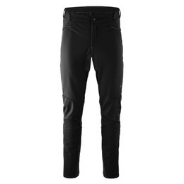 Fahrradhose Gonso "Trail Pants Softshell M", Herren, Gr. L, Normalgr&ouml;&szlig;en, schwarz, 100% Polyester, Hosen Fahrradhose, Herren Softshell-Radhose, atmungsaktive MTB-Hose ohne Sitzpolster