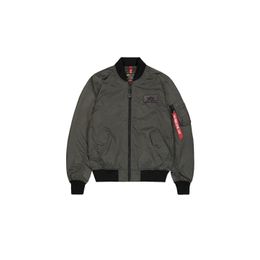 Bomberjacke Alpha Industries "MA-1 TTC Light", Herren, Gr. L, grau (grauschwarz), Obermaterial: 100% Nylon, Futter: 100% Nylon, Jacken Bomberjacke