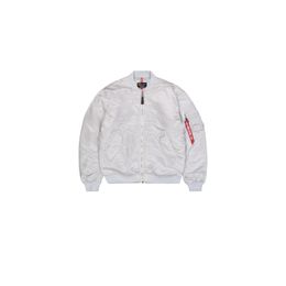 Bomberjacke Alpha Industries "MA-1 CS", Herren, Gr. XXL, grau (pastel grau), Obermaterial: 100% Nylon, Futter: 100% Nylon, Füllung: 100% Polyester, Jacken