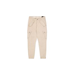 Cargohose Alpha Industries "Combat Pant", Damen, Gr. 34, Normalgrößen, beige (organic beige), Obermaterial: 98% Baumwolle, 2% Elastan; Futter: 100% Baumwolle, Hosen Cargohose