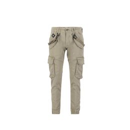 Cargohose Alpha Industries "Utility Pant", Herren, Gr. 36, Normalgrößen, beige (vintage sand), Obermaterial: 98% Baumwolle, 2% Elastan; Futter: 100% Baumwolle, Hosen