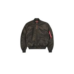 Bomberjacke Alpha Industries "MA-1 VF Vintage Fit 59", Herren, Gr. L, schwarz (schwarz olive), Obermaterial: 100% Nylon, Futter: 100% Nylon, Füllung: 100% Polyester, Jacken