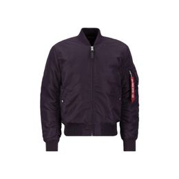 Bomberjacke Alpha Industries "MA-1 VF Vintage Fit 59", Herren, Gr. L, lila (plum), Obermaterial: 100% Nylon, Futter: 100% Nylon, Füllung: 100% Polyester, Jacken