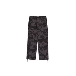 Cargohose Alpha Industries "Jet Pant Camo", Damen, Gr. 34, Normalgr&ouml;&szlig;en, schwarz (schwarz camo), Obermaterial: 100% Baumwolle; Futter: 100% Baumwolle, Hosen Cargohose