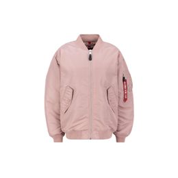 Bomberjacke Alpha Industries "MA-1 Core W", Damen, Gr. XS/S, rosa (silber pink), Obermaterial: 100% Nylon, Futter: 100% Nylon, Füllung: 100% Polyester, Jacken