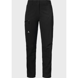 Schöffel Outdoorhose SCHÖFFEL "Mountain Pants Style Blaueis WMS", Damen, Gr. 42, Normalgrößen, schwarz (9990, schwarz), Oberstoff: 88% Nylon 12% Elasthan, Hosen Outdoorhose