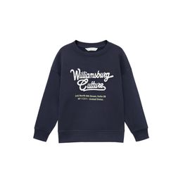 Mango Kids Sweatshirt 'WILLI' Jungen Gr&ouml;&szlig;e 116 navy / wei&szlig;