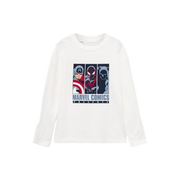 Mango Kids Shirt 'AVECOMIC' Jungen Gr&ouml;&szlig;e 128 nude / nachtblau / rot / offwhite