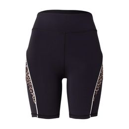 Only Play Sportshorts 'ONPMILA-2-ALEO' Damen Gr&ouml;&szlig;e XL hellbraun / schwarz