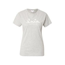 lala Berlin T-Shirt Damen Gr&ouml;&szlig;e XL hellgrau / wei&szlig;