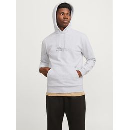 Jack & Jones Jack & Jones Hoodie in Hellgrau - 62% | Größe L | Herren-sweatshirts-jacken