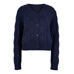 Apricot Knit Cardigan ' ' female Blue size XXL