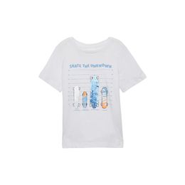 s.Oliver T-Shirt Jungen Größe 140 blau / hellblau / orange / weiß