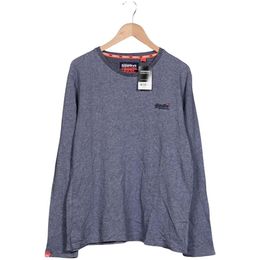 Superdry Langarmshirt Herren Größe XL Second Hand blau