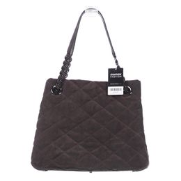 Abro Handtasche gross Leder Damen Größe One Size Second Hand grau