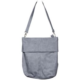 Zwei Handtasche gross Damen Größe One Size Second Hand grau