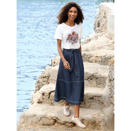 Heine Damen T-Shirt, Natur, Gr. 48, T-Shirts, 100% Baumwolle